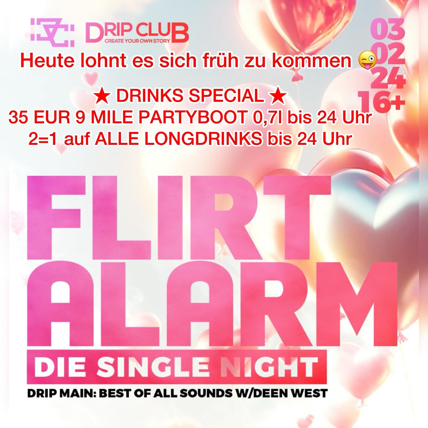 Bewerbungsformular - Drip Club